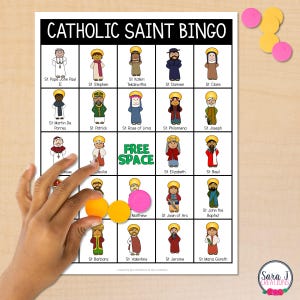 Catholic Saint Bingo, Catholic Printable Games, All Saints' Day ...
