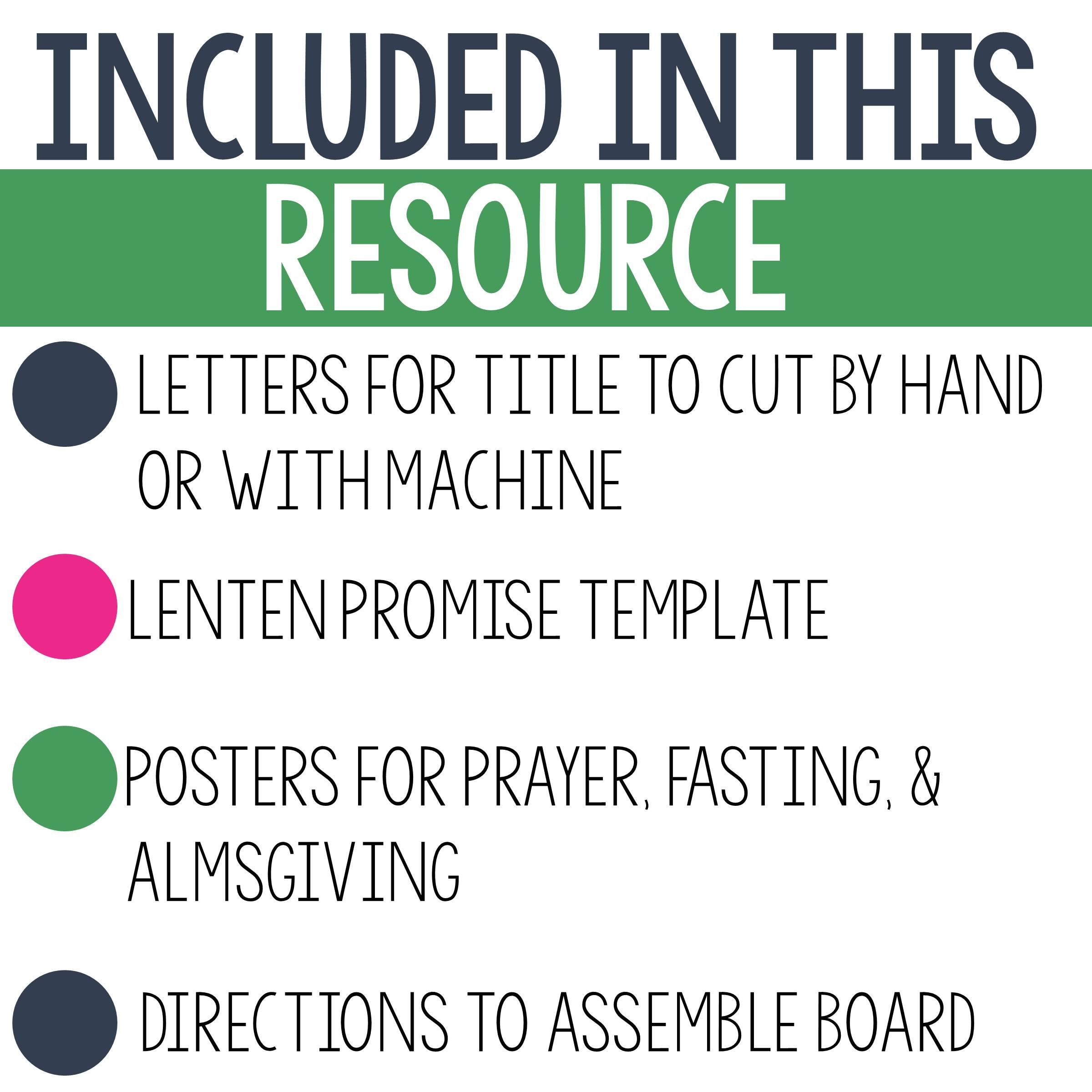 Catholic Bulletin Board Ideas for Lent, Classroom Decor Lent Bulletin ...