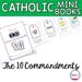 Catholic Ten Commandments Mini Book for Kids, Ten Commandments ...