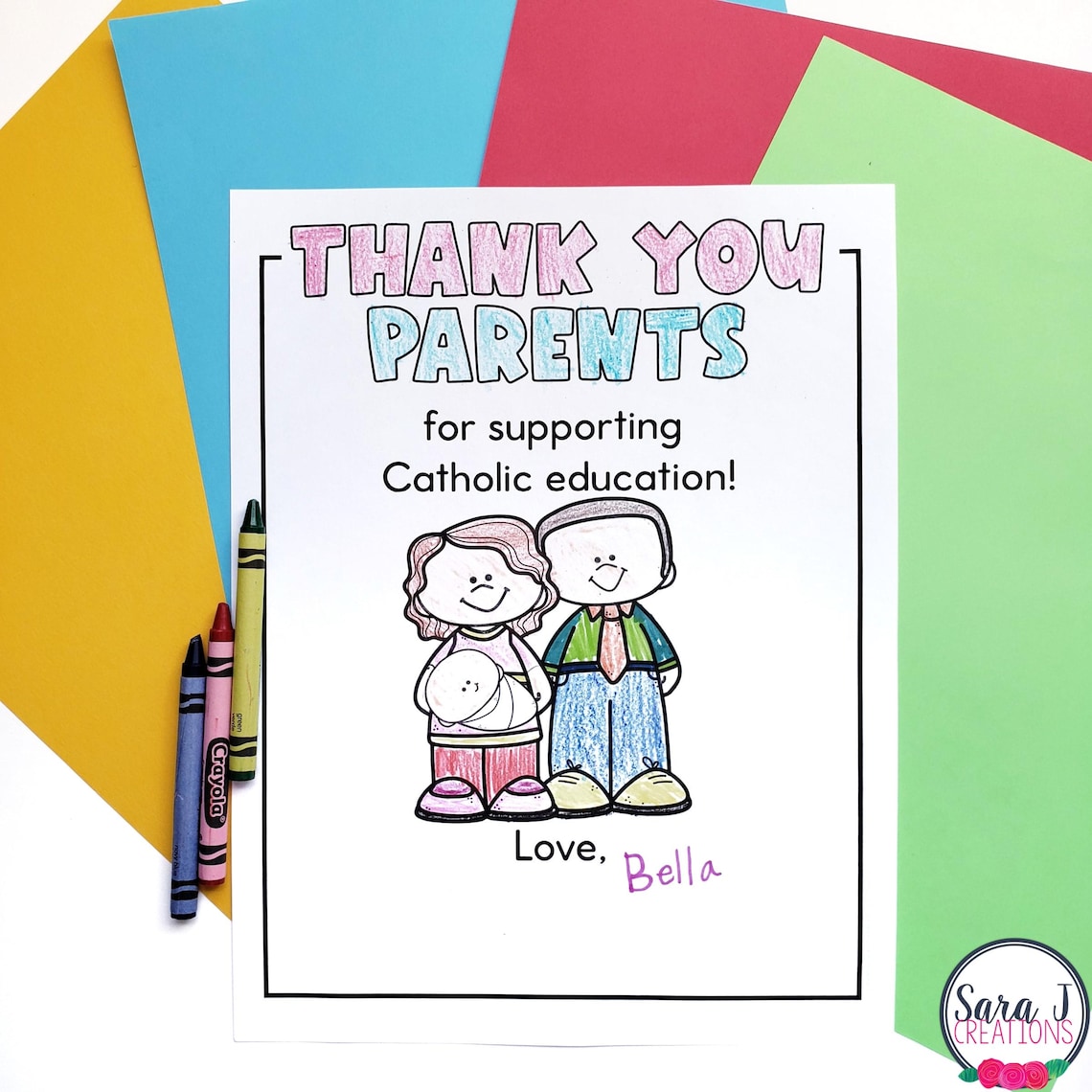 Catholic Schools Week Thank You Cards & Notes for Parents, Staff ...