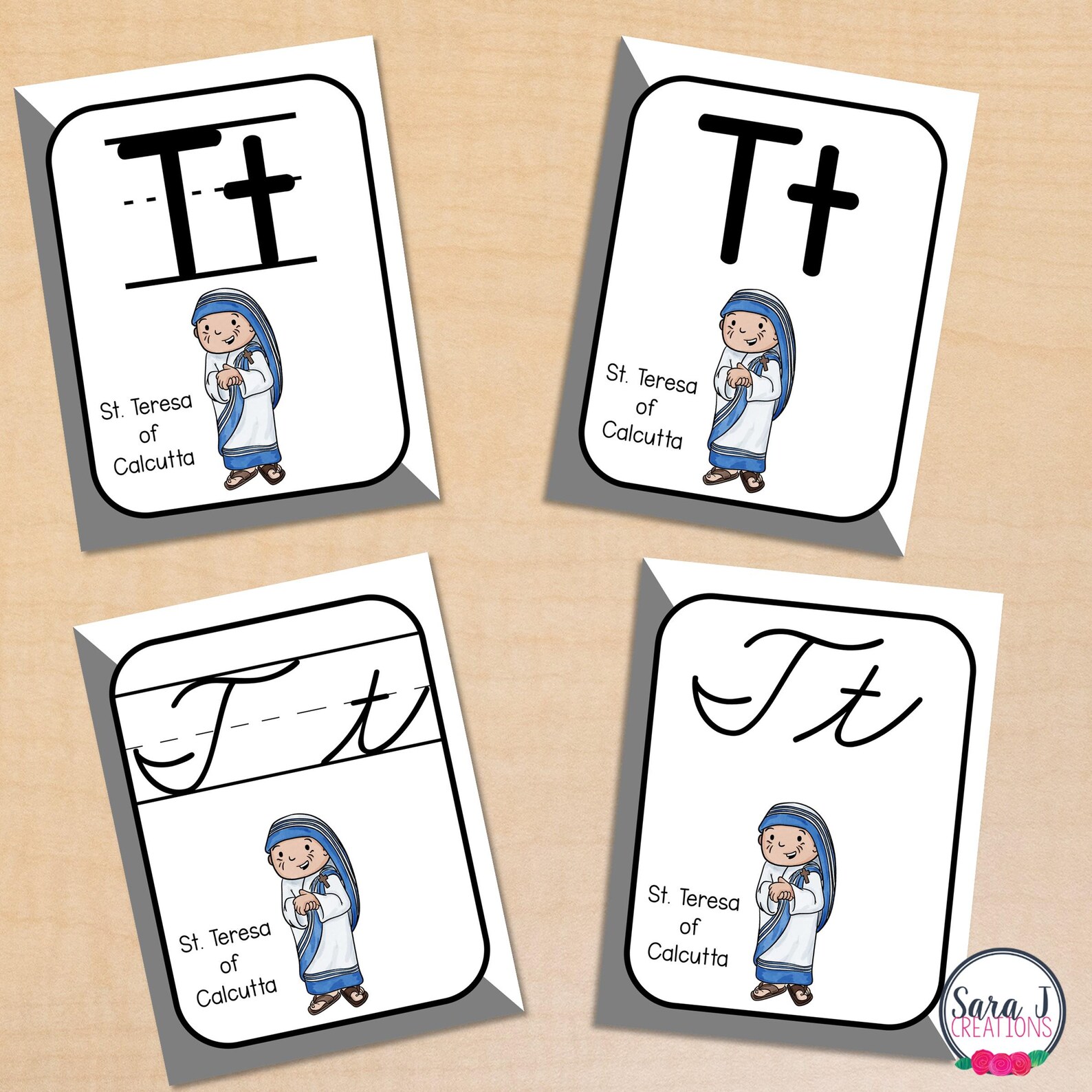 Catholic Saint ABC Posters, All Saints' Day, Homeschool Classroom Decor ...