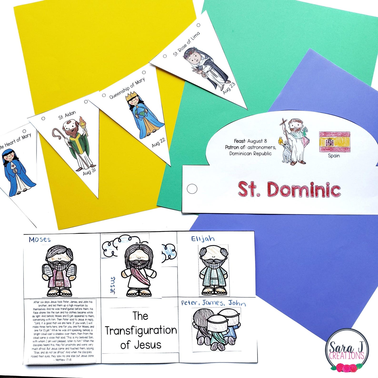August Liturgical Calendar Catholic Kids Printables, Home Altar Prayer ...