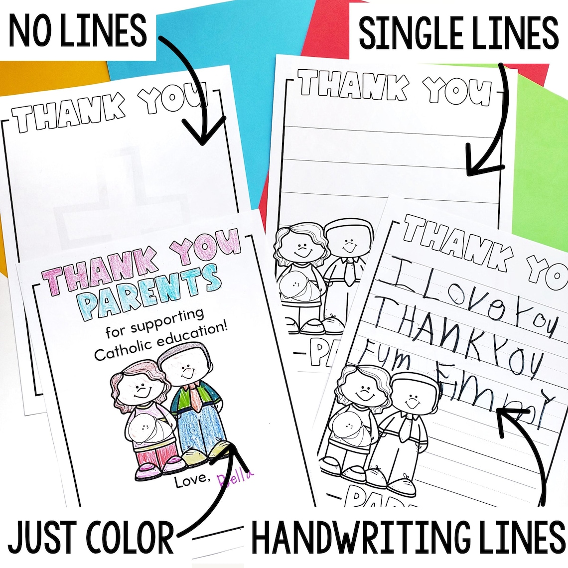 Catholic Schools Week Thank You Cards & Notes for Parents, Staff ...