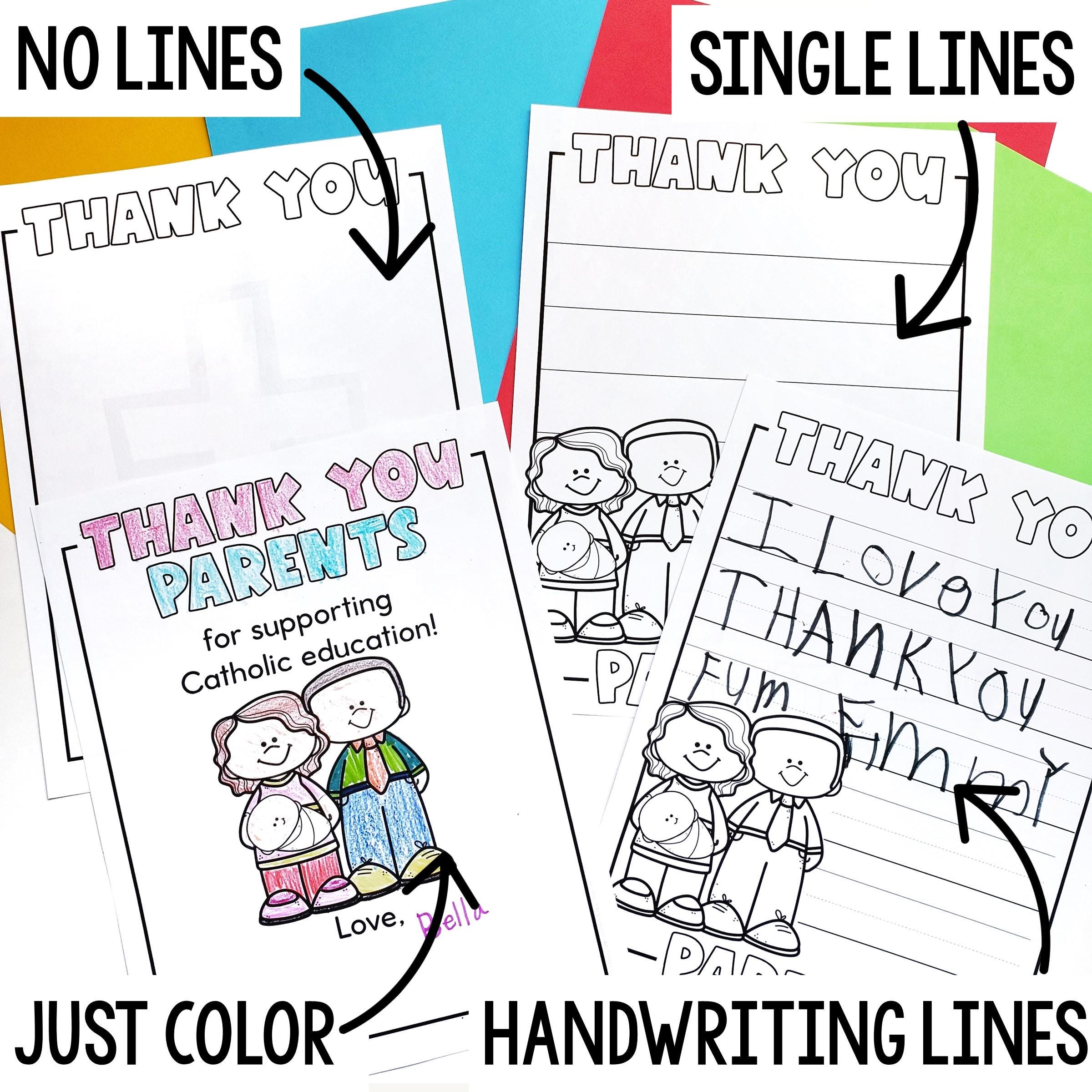 Catholic Schools Week Thank You Cards & Notes for Parents, Staff ...