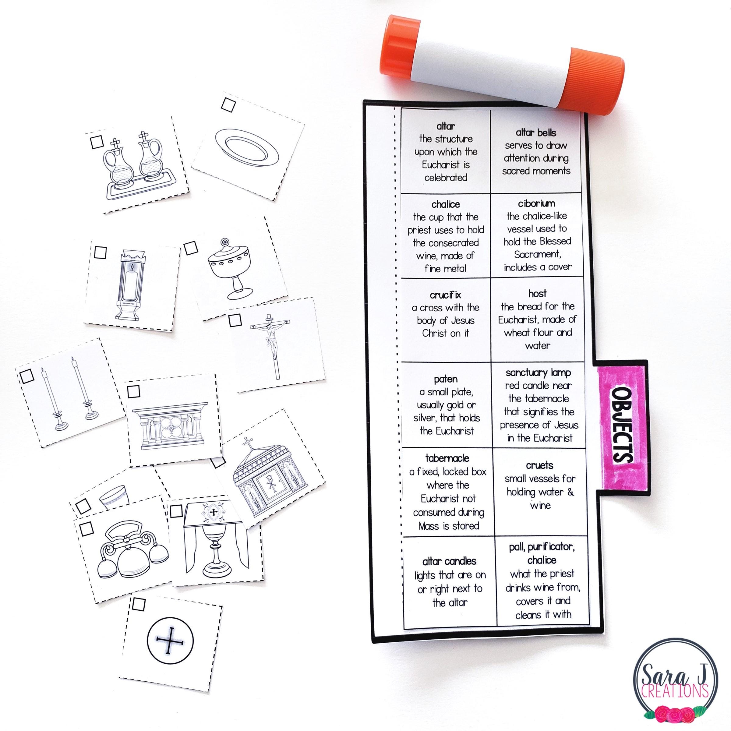 Catholic First Communion Prep Lapbook, Catholic Parts of the Mass ...