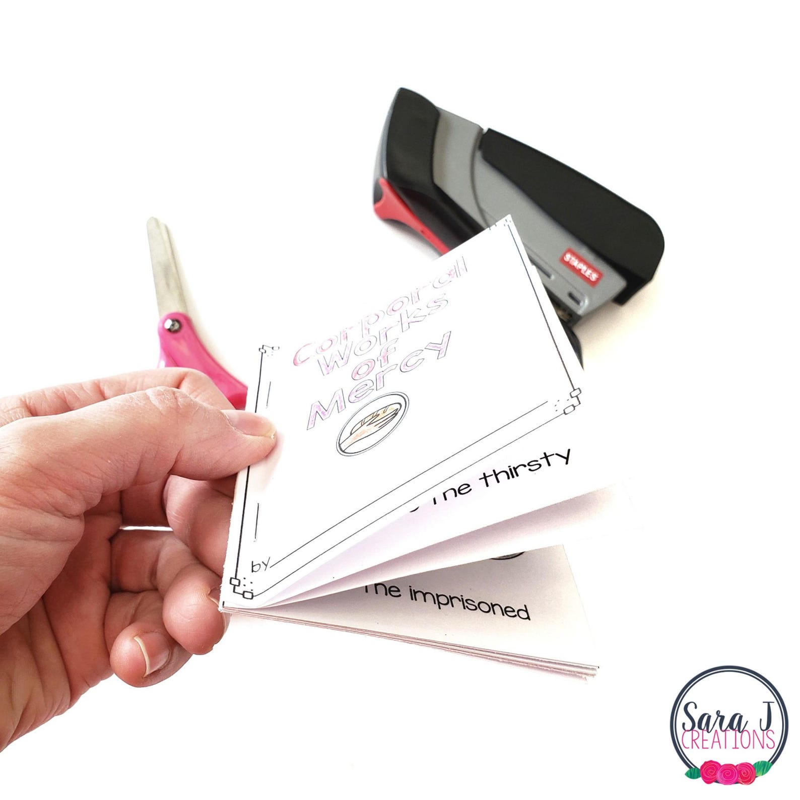 Works of Mercy Catholic Mini Book for Kids, Corporal Works of Mercy and ...