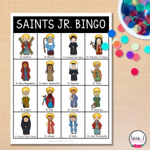 Catholic Saints Bingo BUNDLE for All Saints' Day, Catholic Games and ...
