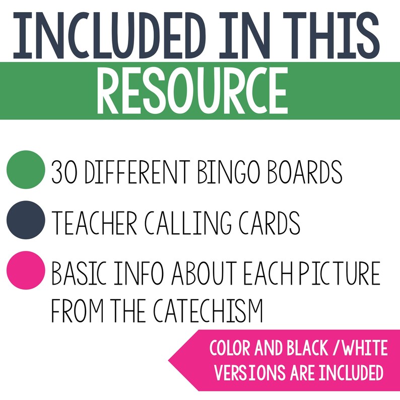 Catholic Sacraments Bingo - Activities for Baptism, Reconciliation ...