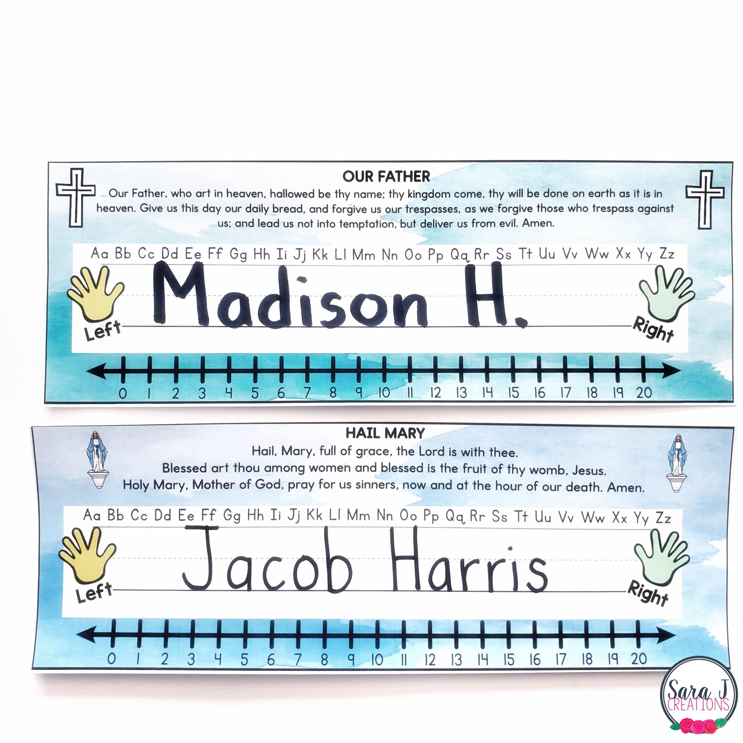 Catholic Desk Name Tags, Catholic Classroom Decor, Printable Desk ...