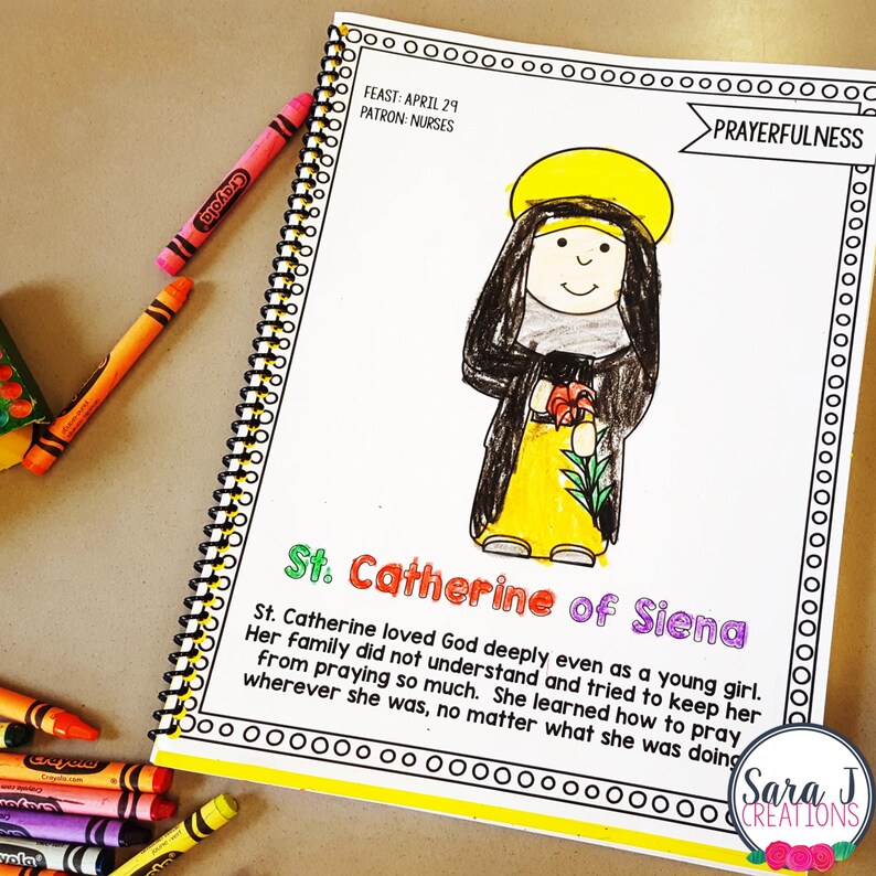 Catholic Saints Coloring Book, All Saints' Day Activities, Catholic ...