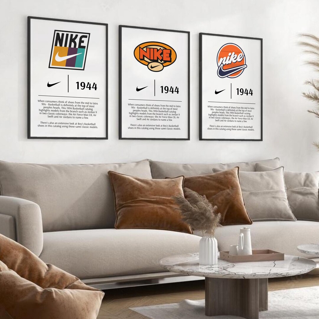 Nike Retro Poster: 3 Digital Prints for Instant Download, Printable ...