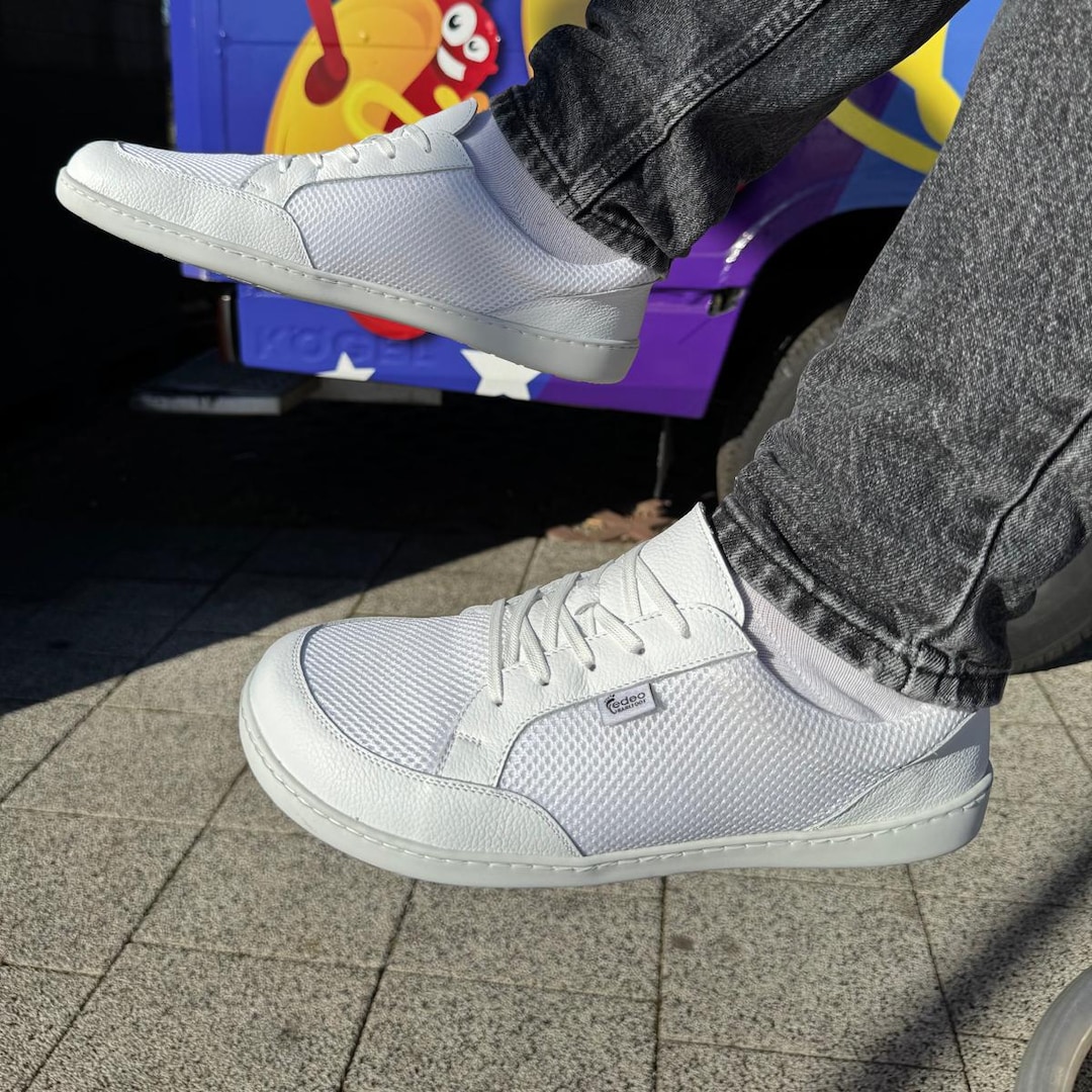 Woman Barefoot Shoes, Barefoot Casual Sneakers, White Wider Shoe ...