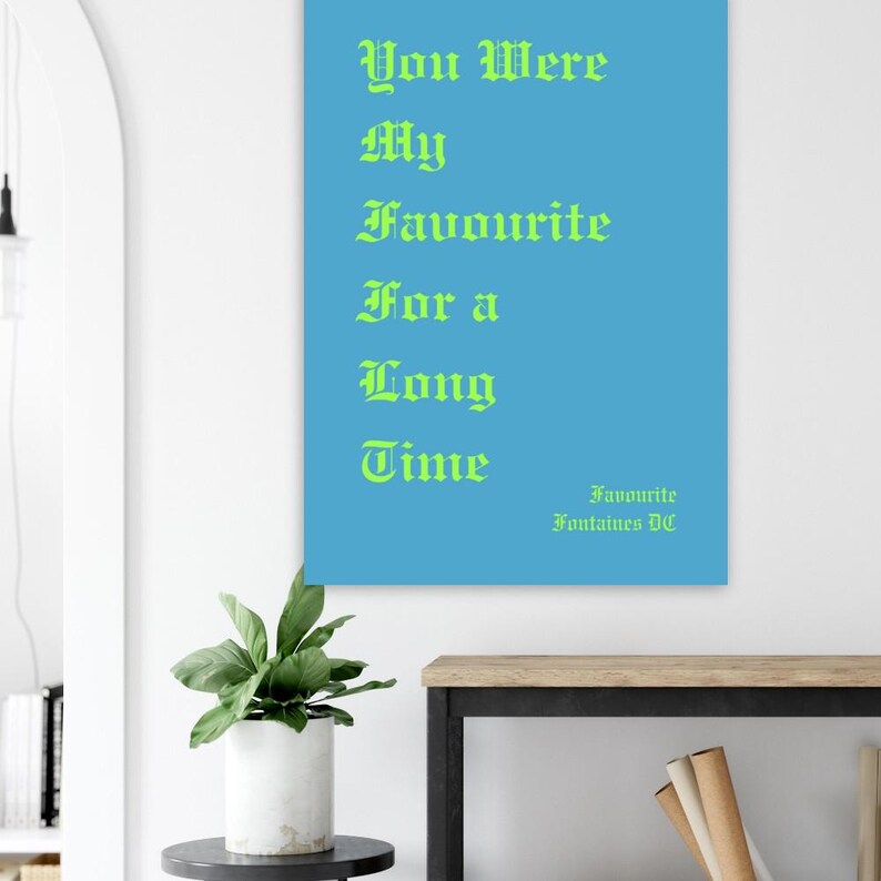 Stylish Fontaines DC (romance) Wall Art - Indie Aesthetic Poster for ...