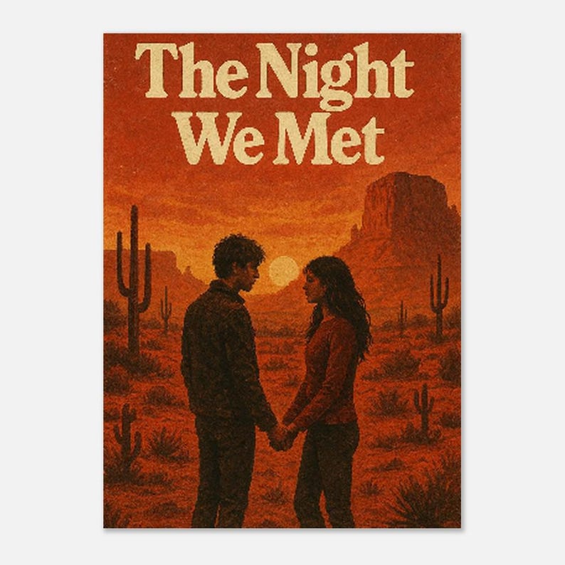 The Night We Met Indie Lyric Poster – Lord Huron Lyrics - Couple ...