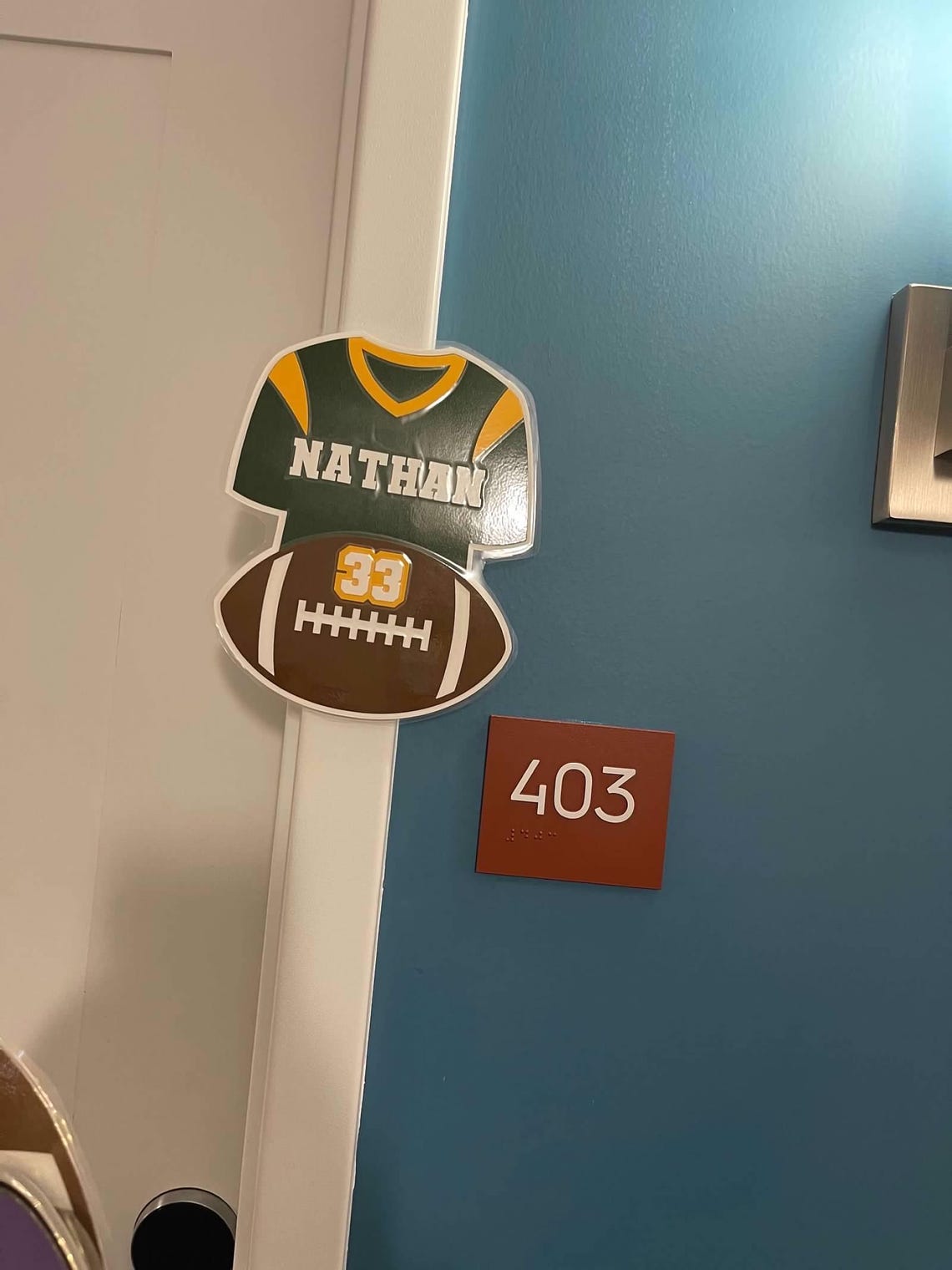 Football Door Sign Football Locker Sign Football Jersey Sign Football ...