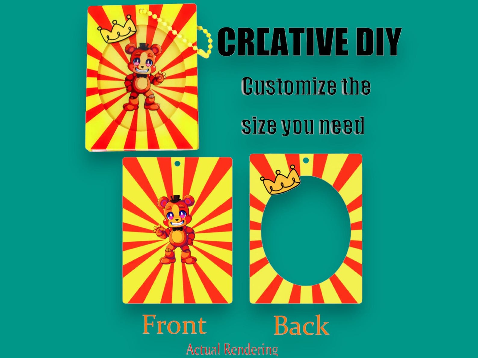 Personalizied Acrylic Photo Card Holder Double-sided Custom Design ...