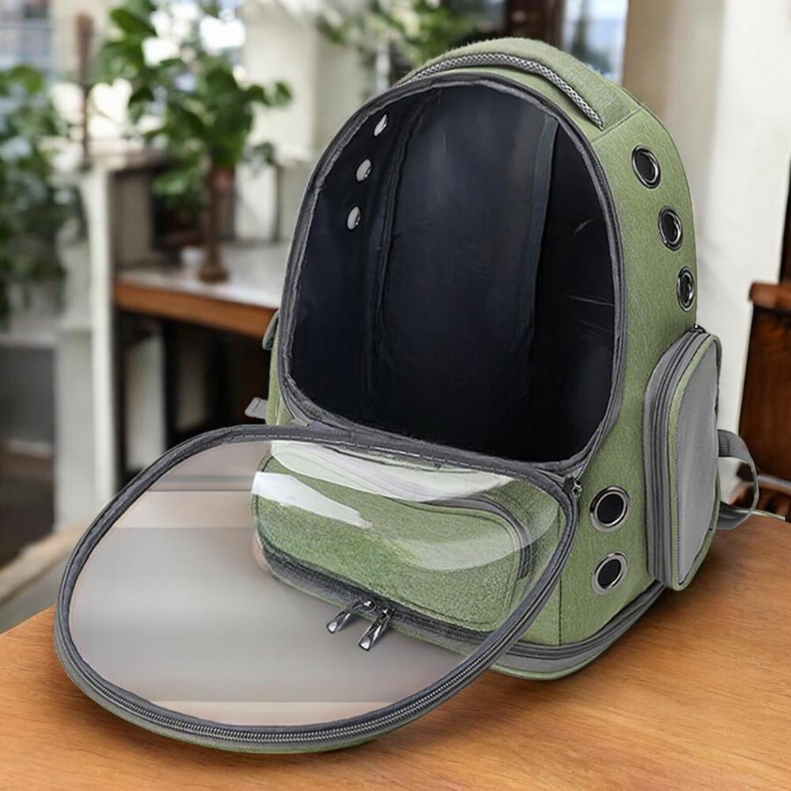 Personalized Astronaut Cat Backpack Transparent Pet Carrier, Waterproof ...