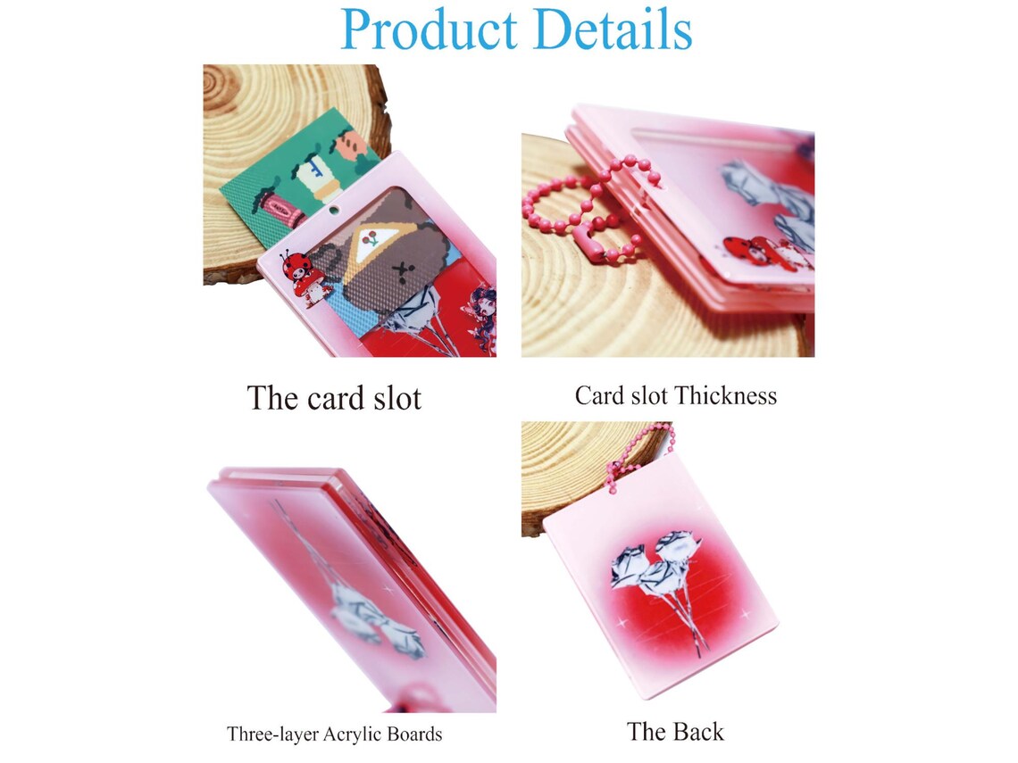 Personalizied Acrylic Photo Card Holder Double-sided Custom Design ...