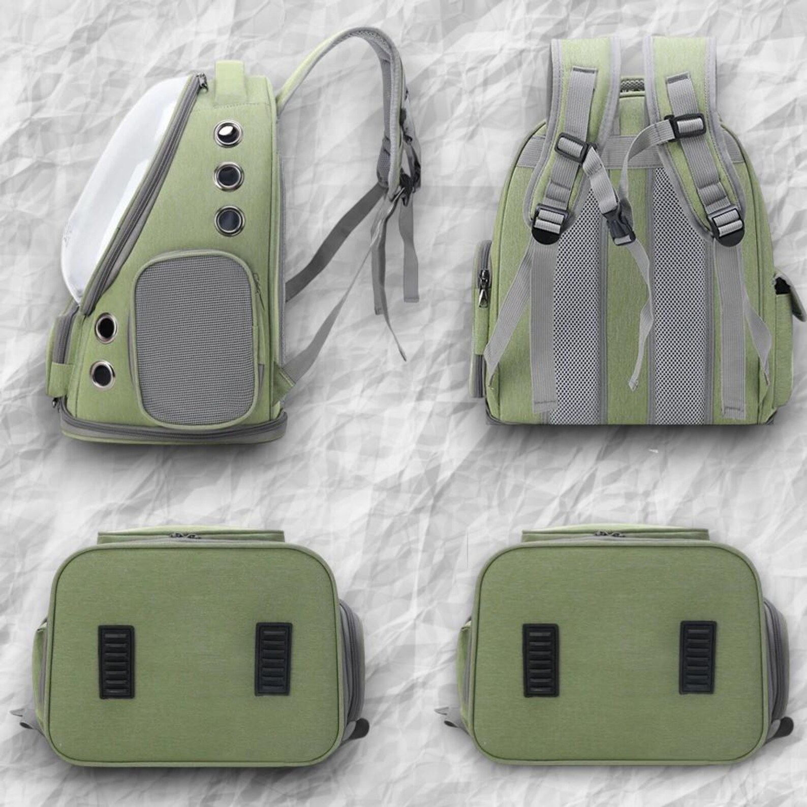 Personalized Astronaut Cat Backpack Transparent Pet Carrier, Waterproof ...