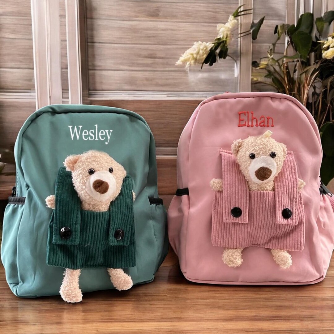 Personalizied Kids Cartoon Backpack Custom Embroidered Name Backpack ...