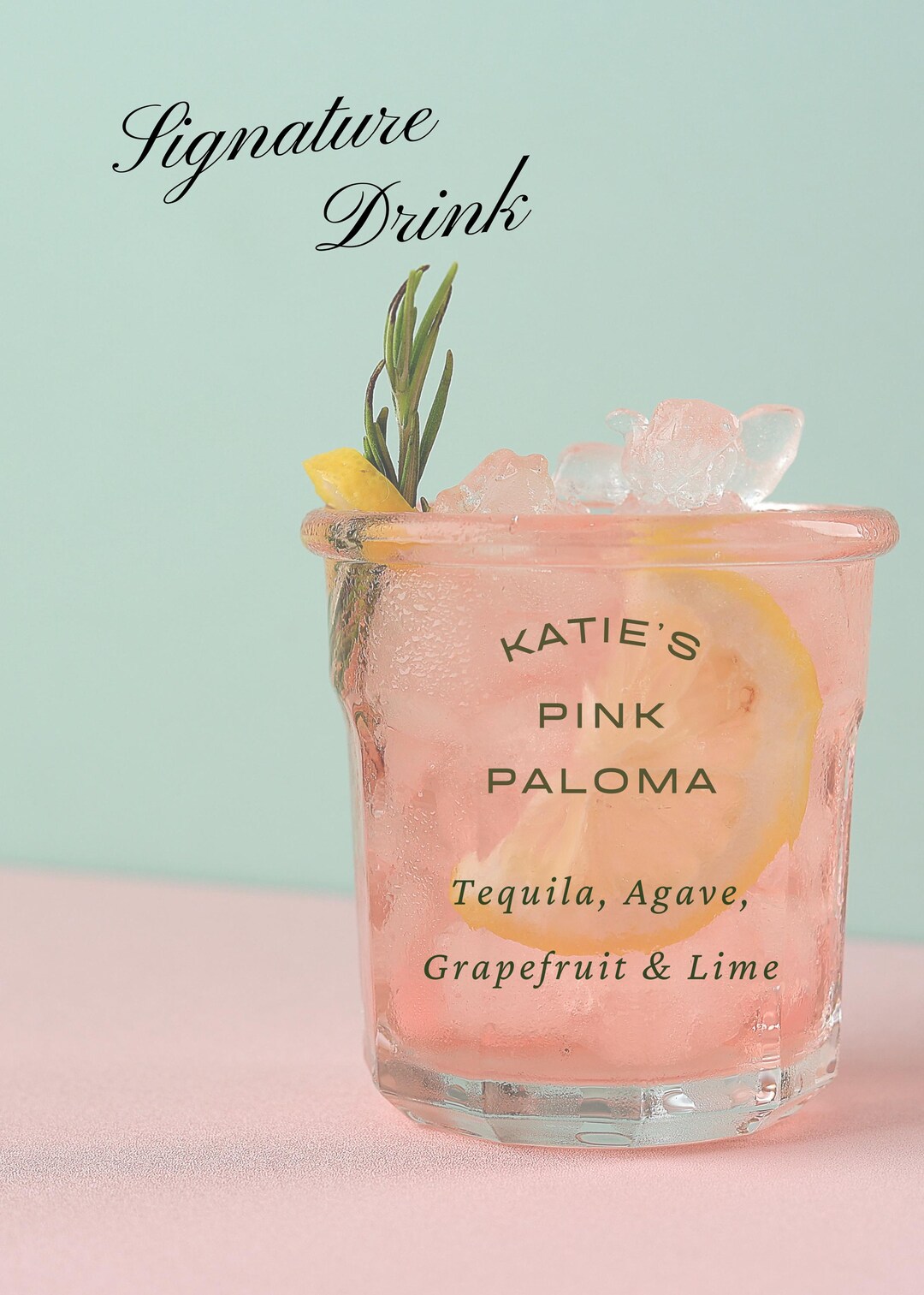 Bridal Shower Signature Drink - Paloma - Digital - Etsy