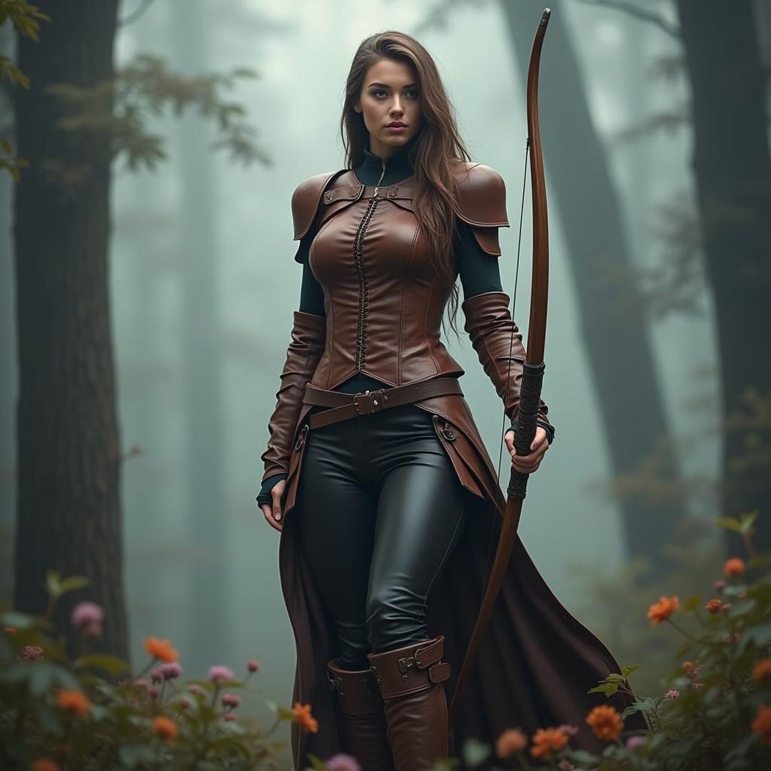 Leather Elf Archer Costume | Ranger Armor Medieval Dress | Renaissance ...