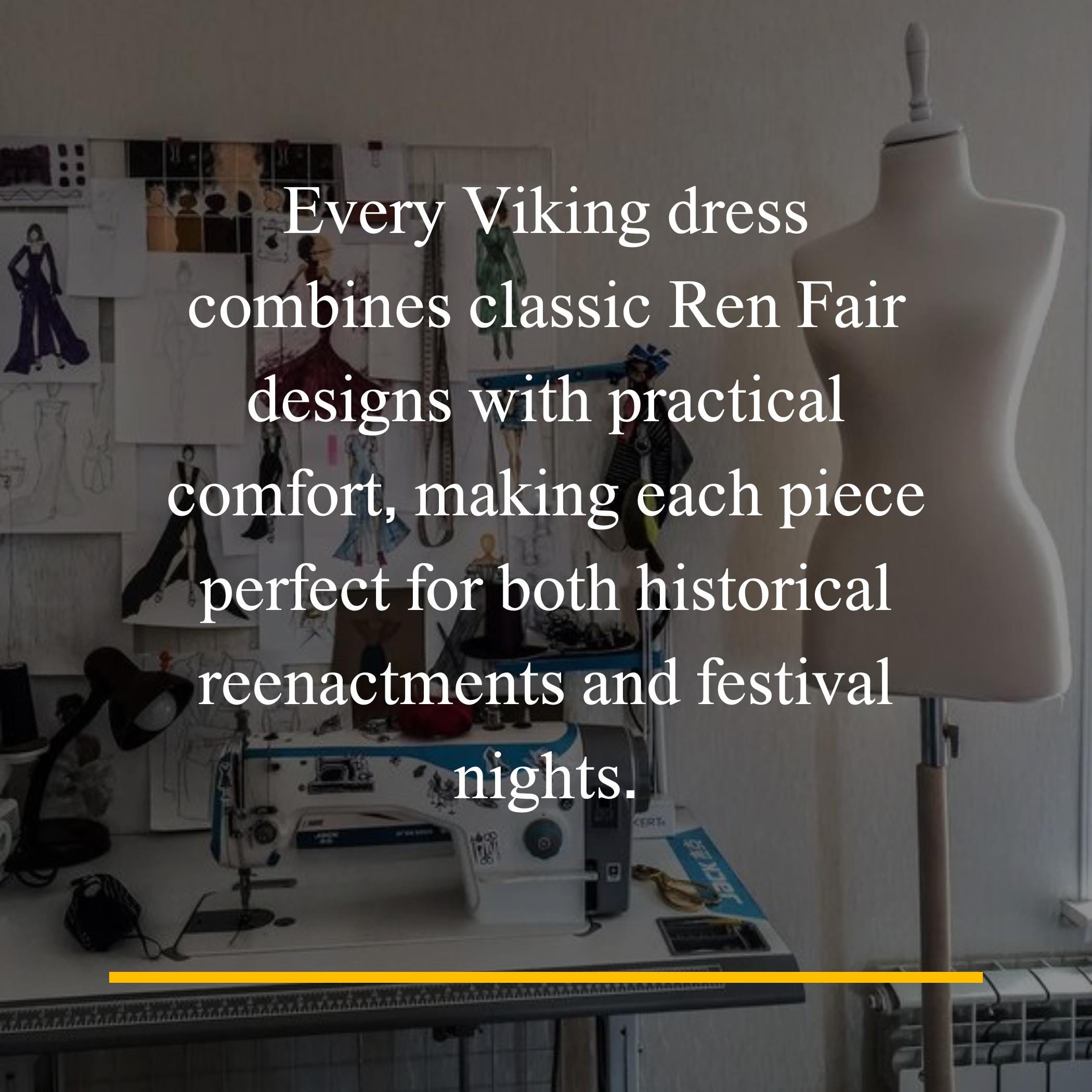 Women Navy Blue Renaissance Gown Medieval Empire Viking Dress Larp ...