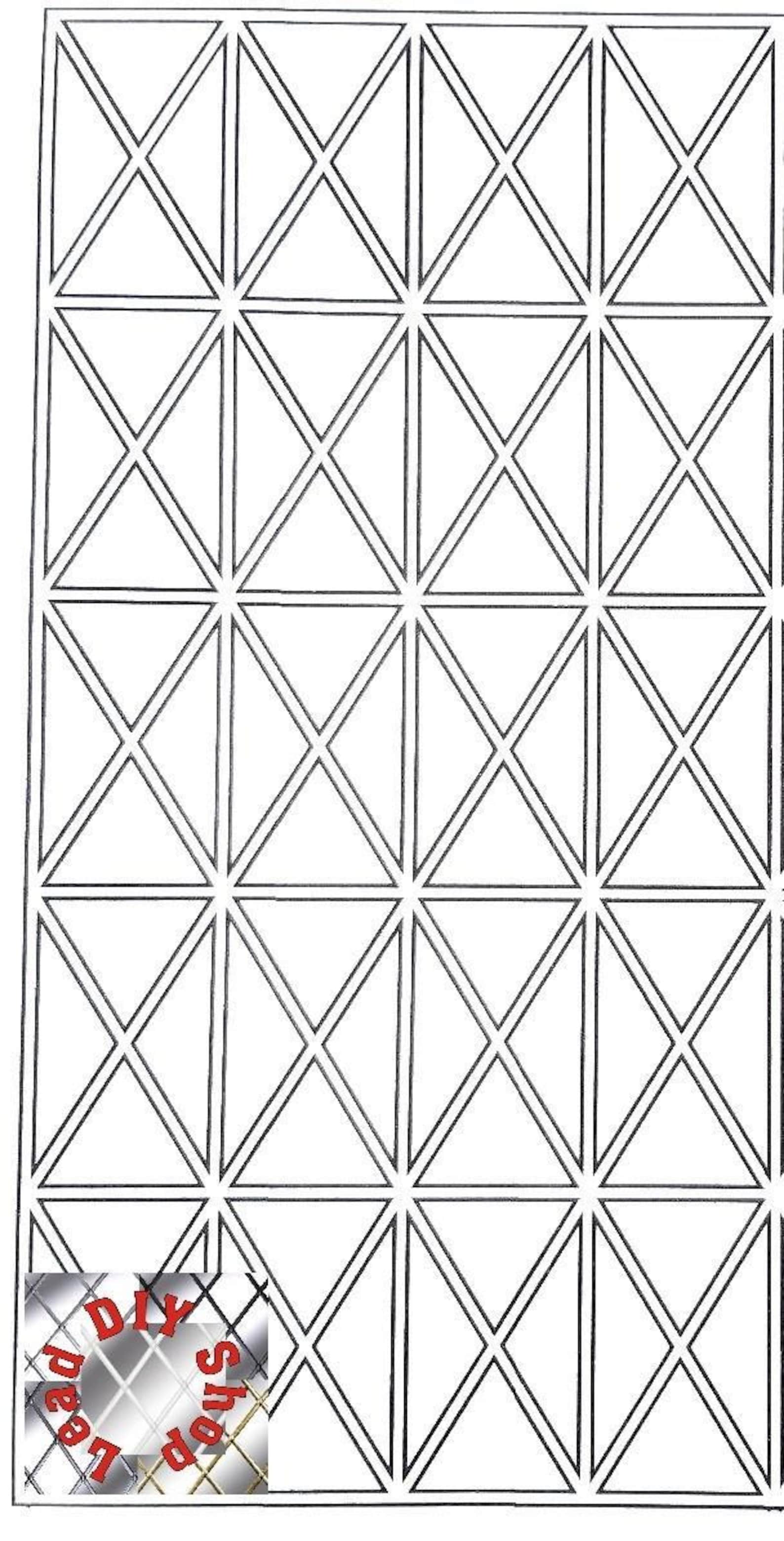 Self Adhesive Lead Strip for Windows Lead Kit 6mm X 5mtr With Template ...