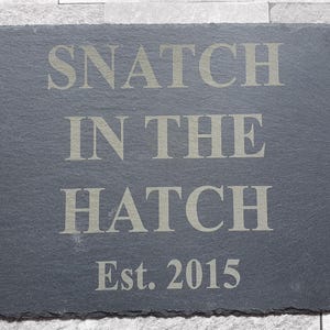 Slate House Sign 20cm X 10cm Plaque Personalised Deep Engraved & Fixing ...