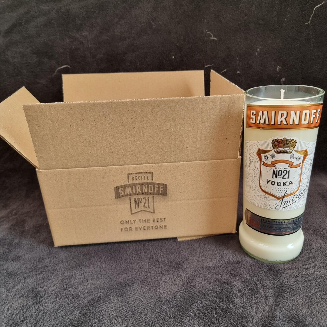 Candle Smirnoff Candle Vanilla Scented Gift Box Set Personalised - Etsy