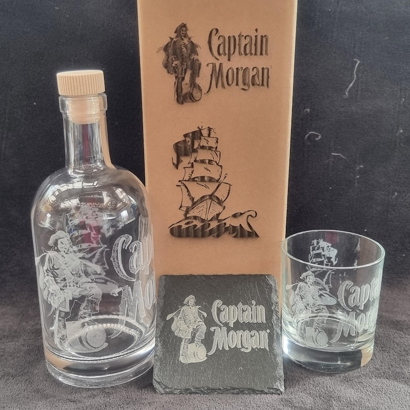 Captain Morgan Glass - Etsy