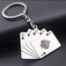 Poker Hand Keyring Personalised Cards Royalflush Metal Keychain - Etsy