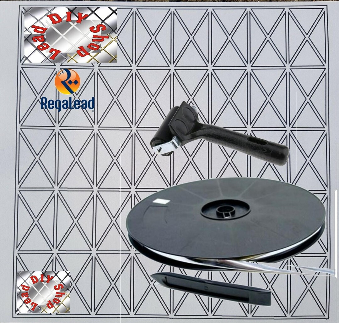 Window Craft Lead Kit 50mtrs Regalead 6cm Rubber Roller Template Boning ...