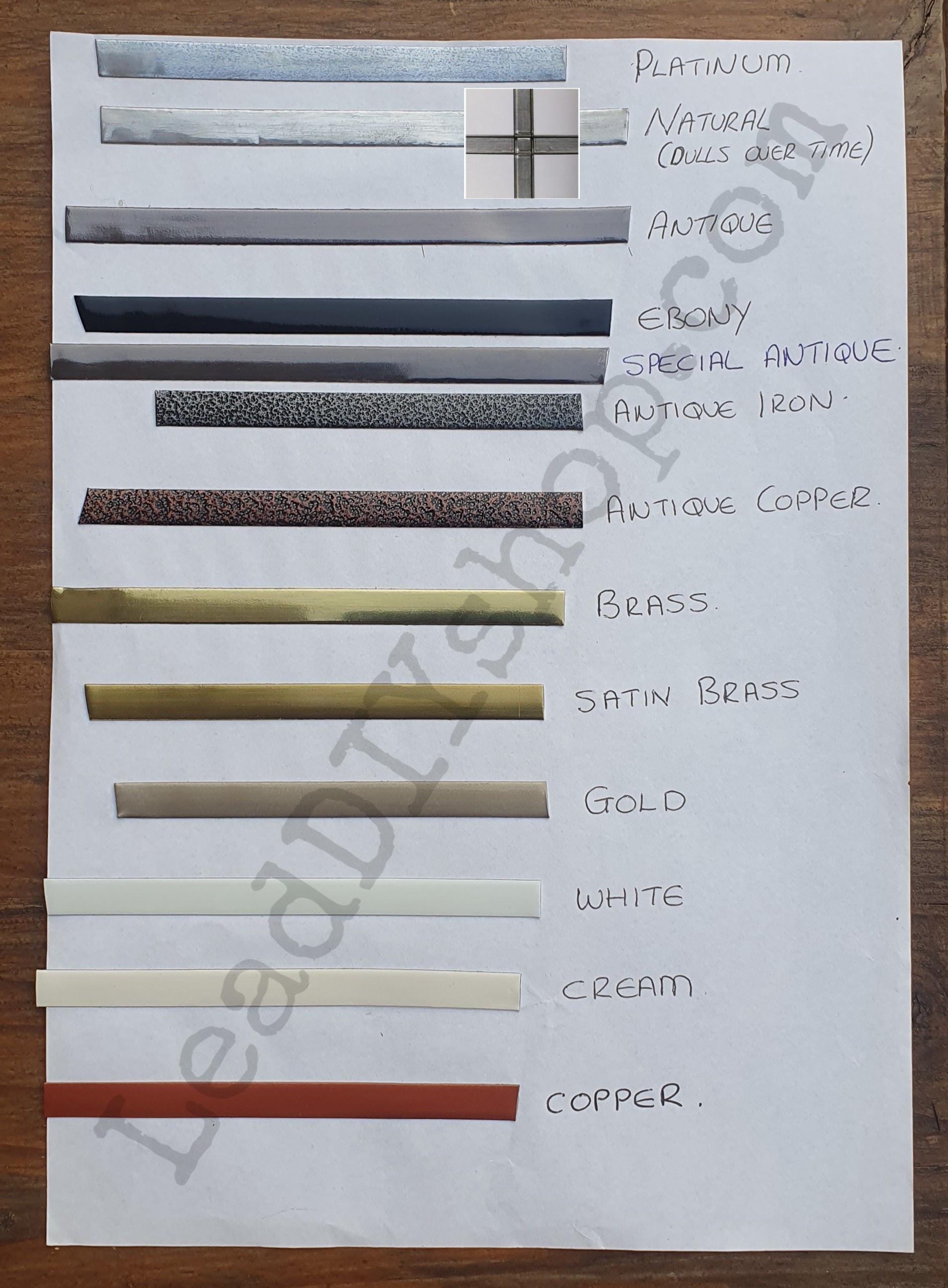 Natural Self Adhesive Lead Strip for Windows & Crafts Genuine Regalead ...