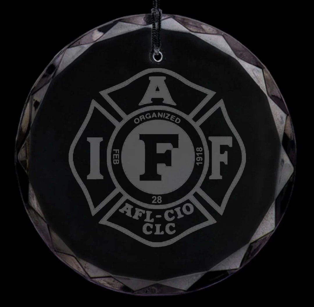 IAFF Officially Licensed Crystal Christmas Ornament 2.25X.25 Thick - Etsy