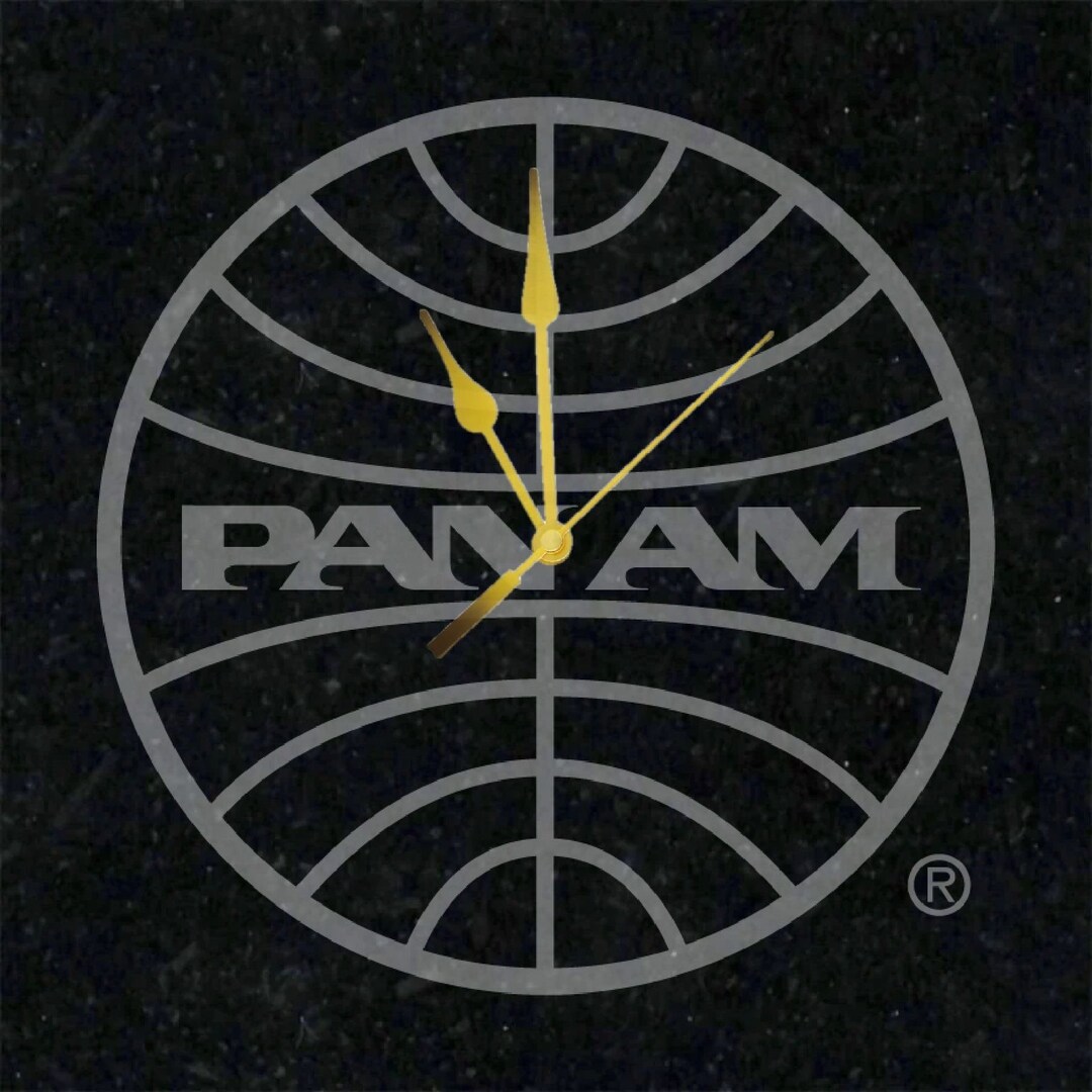 Pan Am Officially Licensed Custom Framed "a-grade Granite" Clock - Etsy