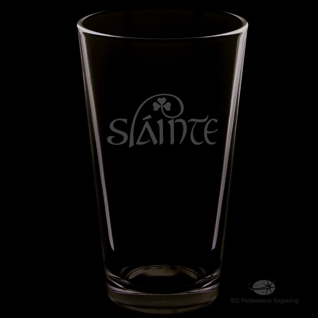 Slainte 16 Ounce Pint Glass With Gift Box - Etsy