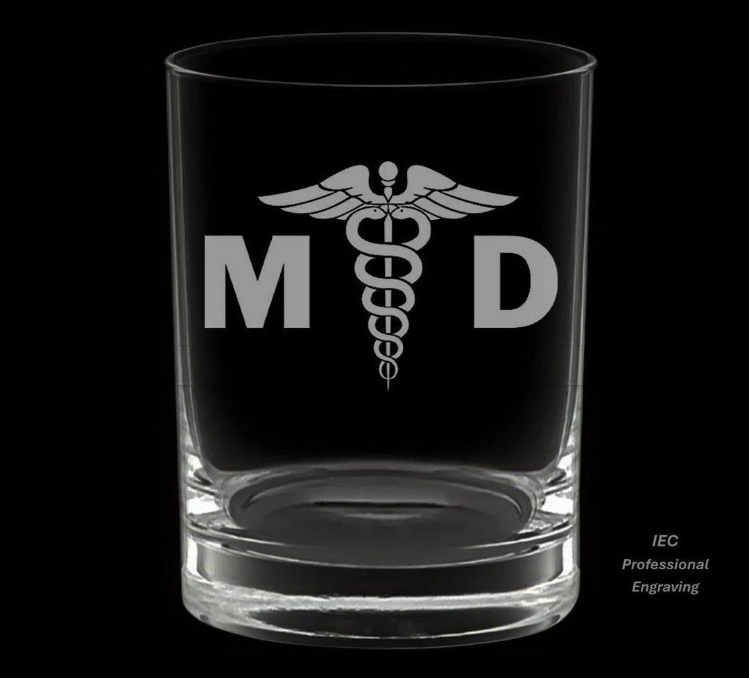 Medical Doctor 14 Ounce Double Rocks Glass With Gift Box - Etsy