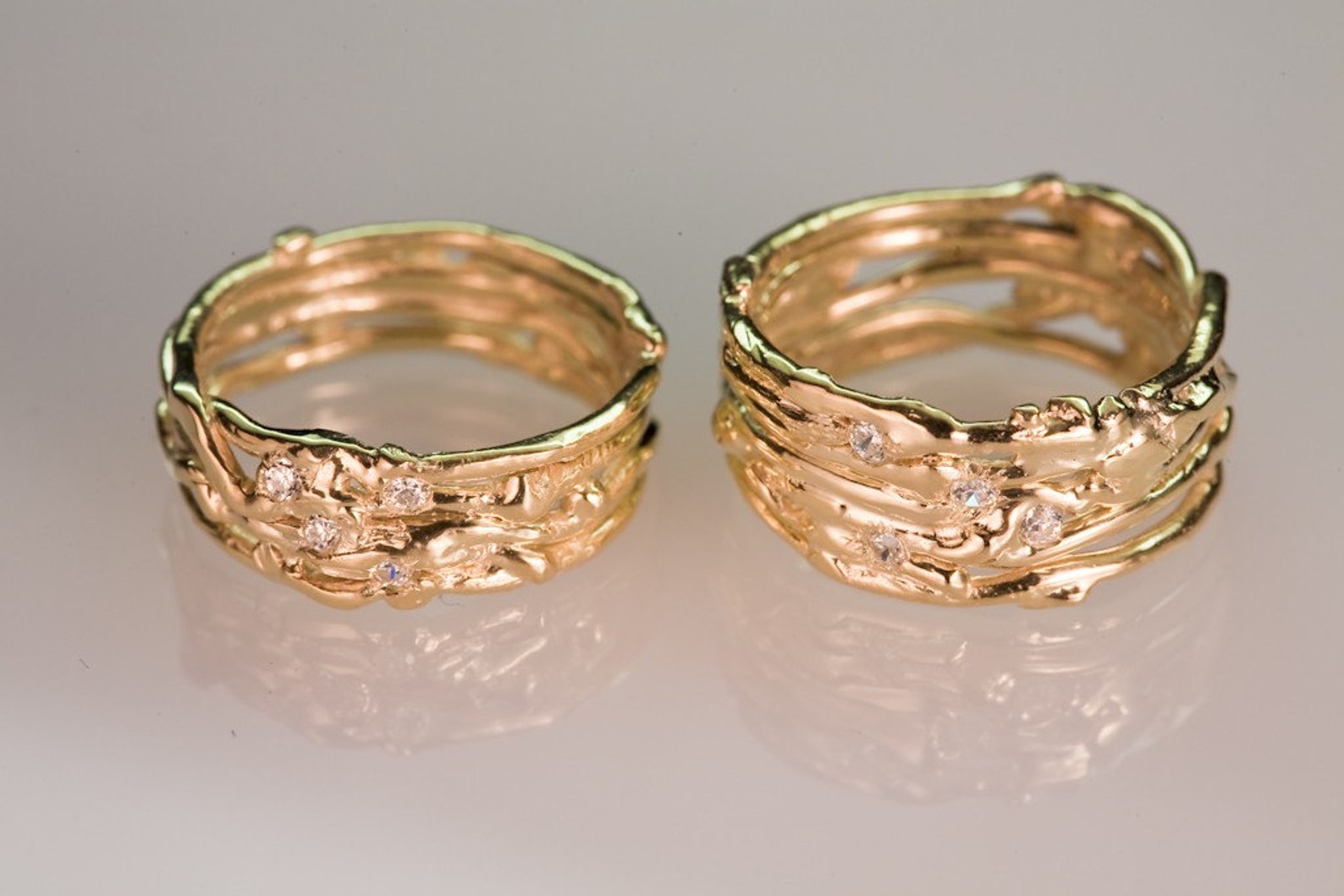 Recycled Gold Wedding Band Womens - Etsy