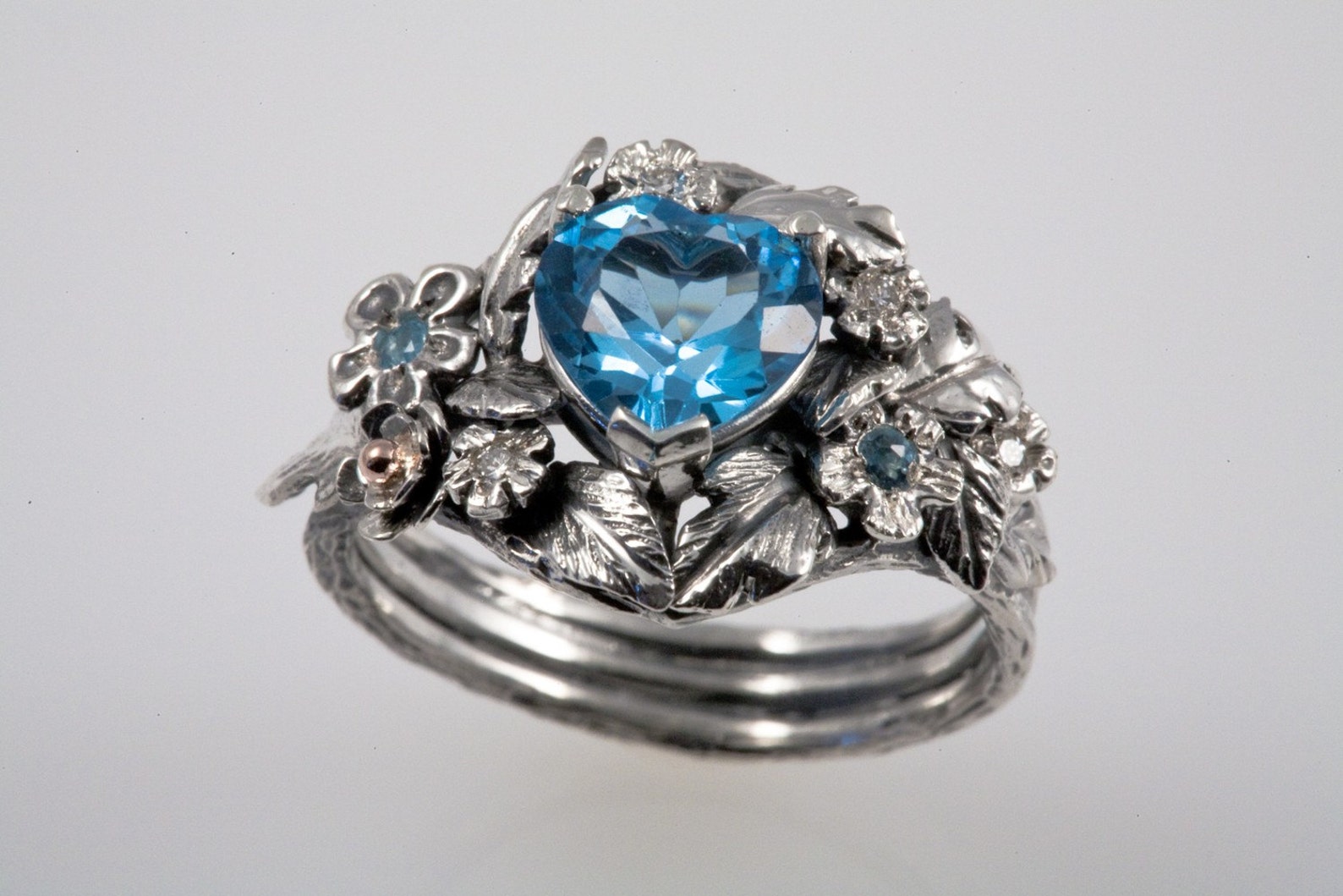 Blue Topaz Ice Ring - Etsy