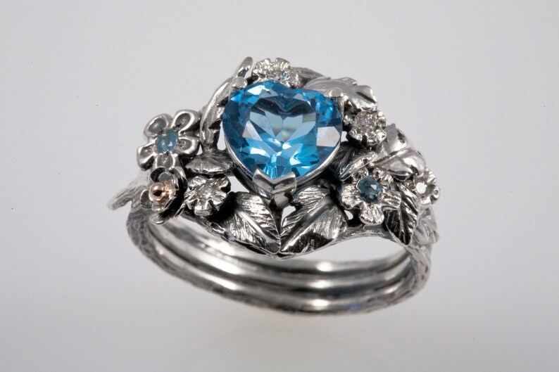 Blue Topaz Ice Ring - Etsy