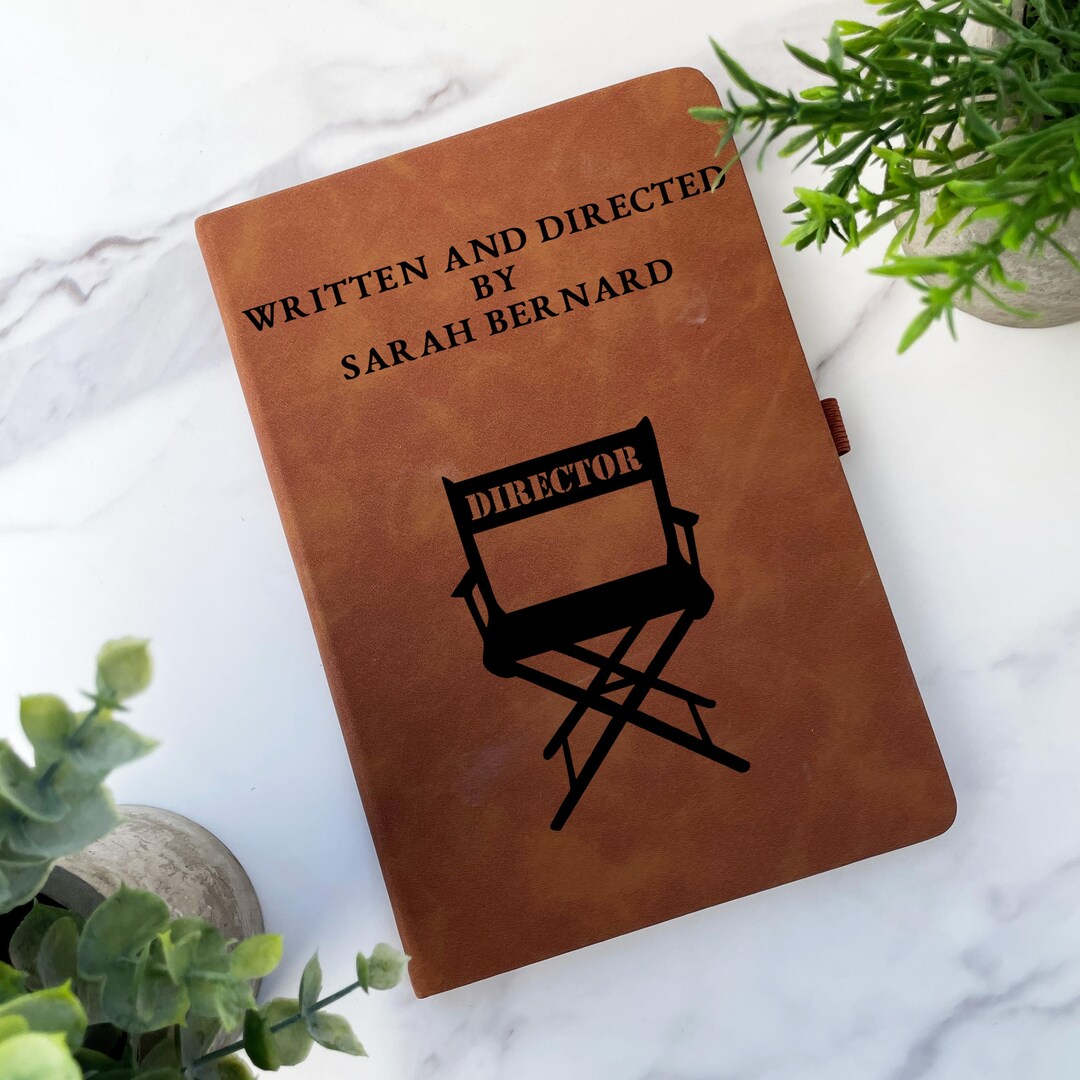Movie Director Leather Journal | Screenwriting Journal Gift ...
