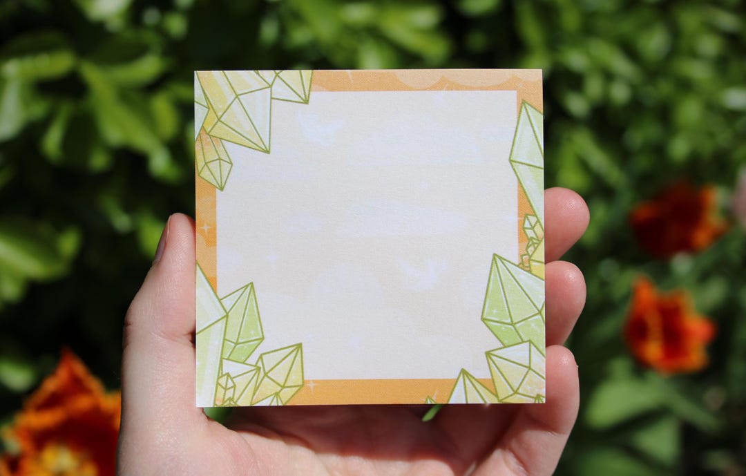 3" X 3" Crystal Dragon Sticky Notes - Fantasy Aesthetic Stationery - Etsy