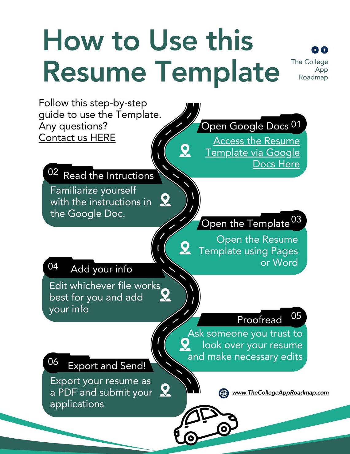 Resume Template for Top Tier College Applications - Etsy UK