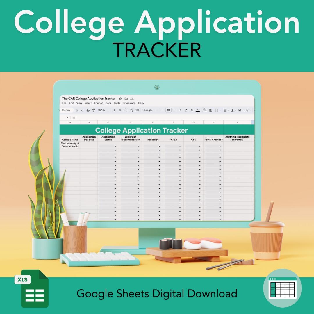 College Application Tracker - Etsy