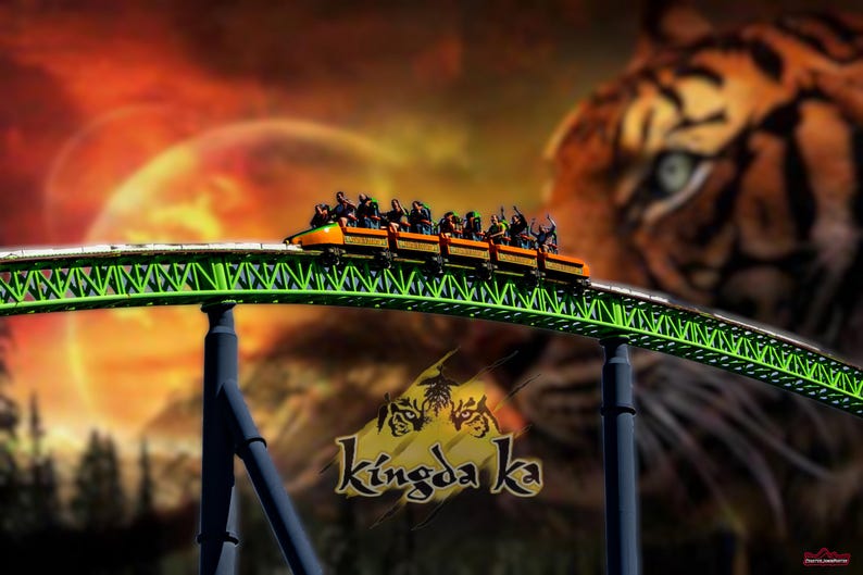 Kingda Ka Roller Coaster at Six Flags Great Adventure 8x10 Custom ...