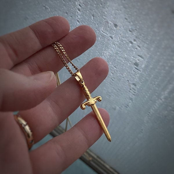 Dagger Necklace - Etsy