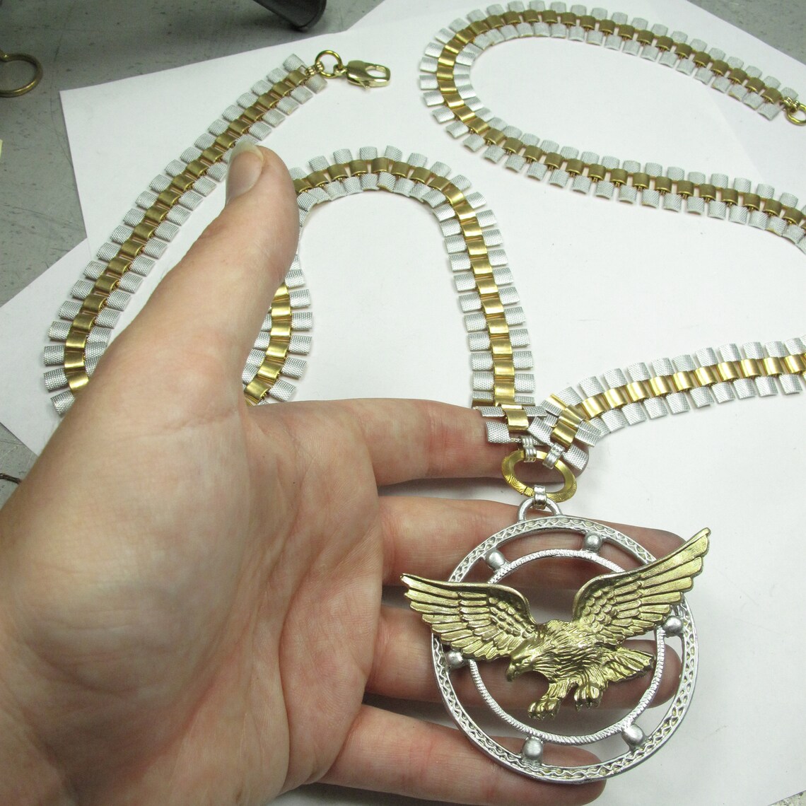 Eagle Chain of Office / Livery Collar - Two-tone, Medieval, Silver and ...