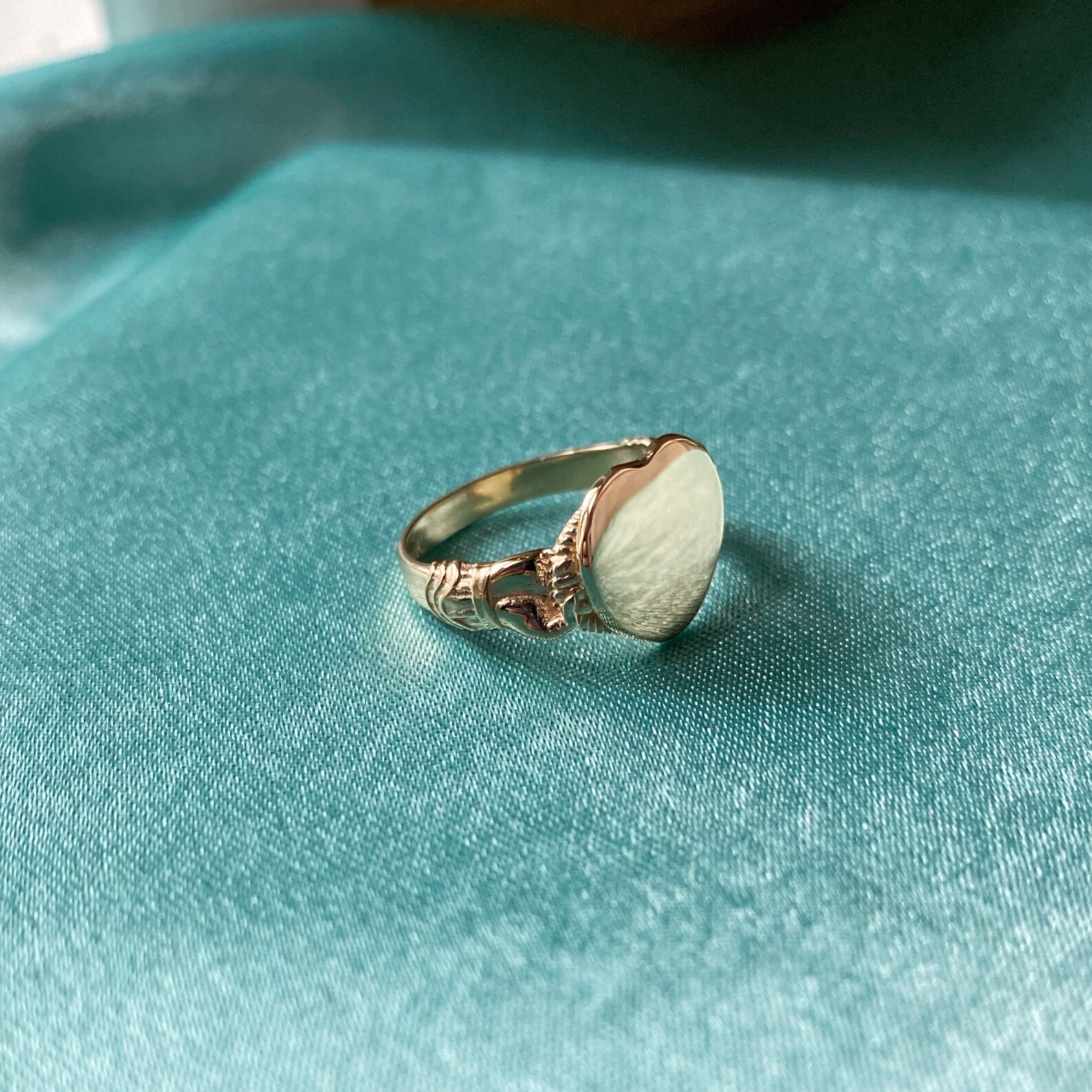 Heart and Hand Signet Ring Made to Order Inspired by - Etsy