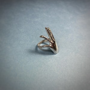 Giant Hand Ring in 22k Gold Vermeil or Silver - Etsy